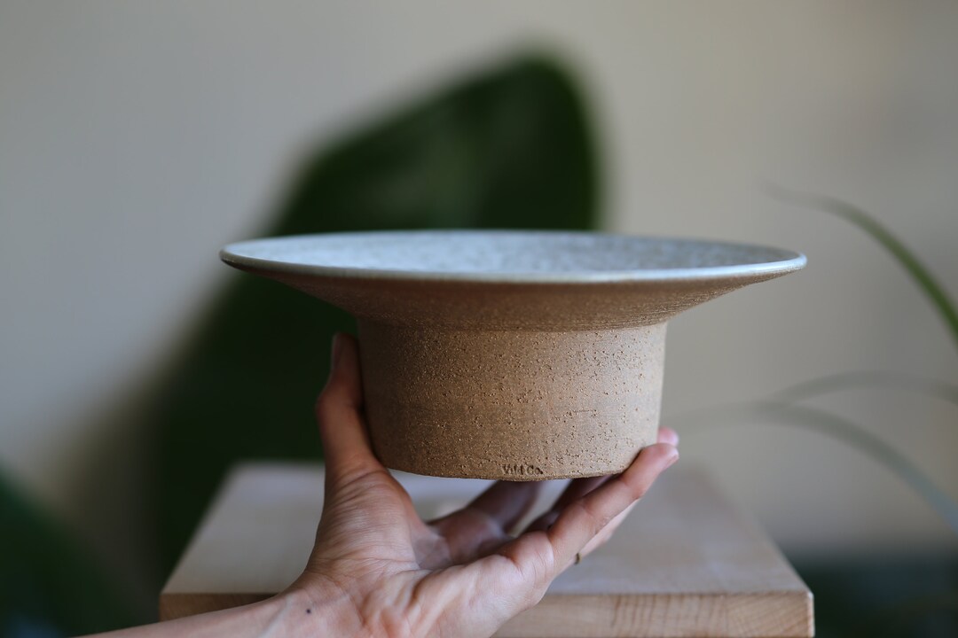 Handmade Beige Stoneware Pasta Bowl, Handmade Ceramic Bowl, Unique ...