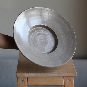 Stoneware Gray Dinner Plate, Unique Dinnerware, Handmade Pottery Plate ...