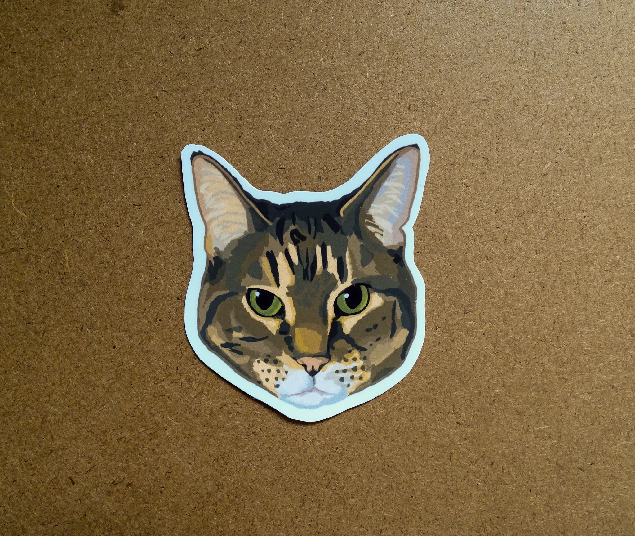Tiger Cat Sticker - Etsy