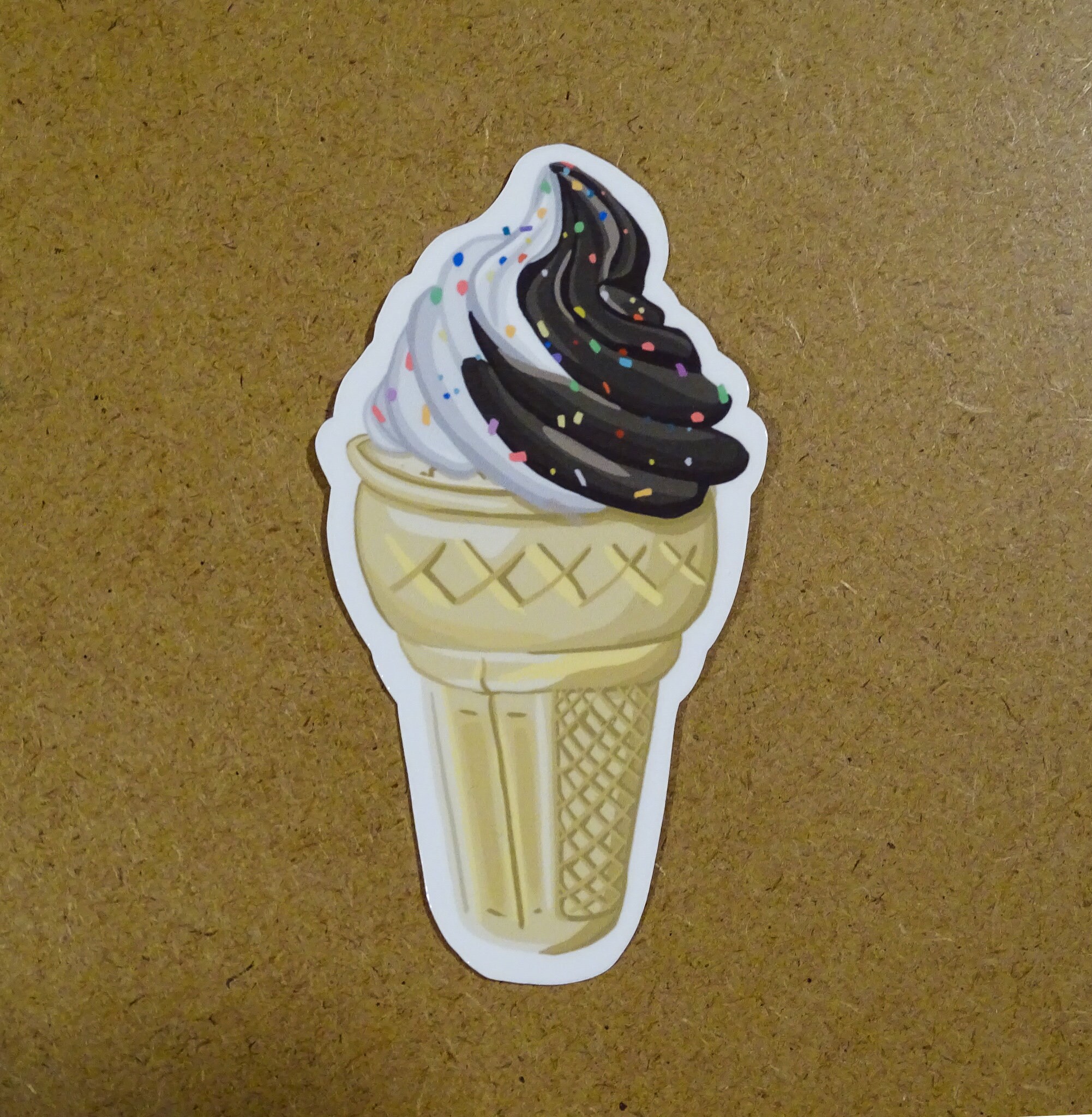 Ice Cream Cone Sticker - Etsy