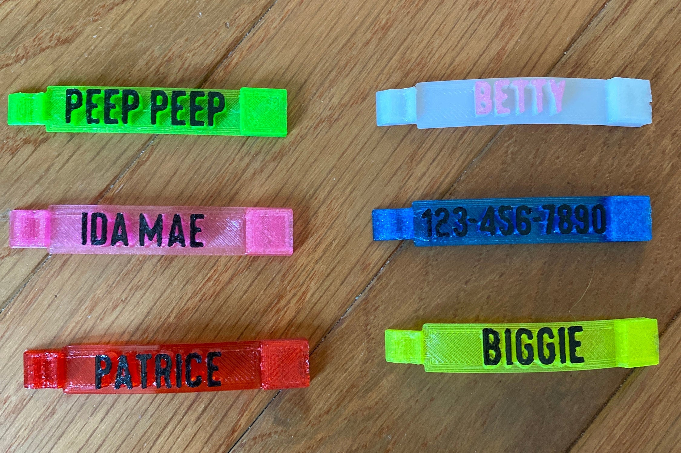 Personalized Chicken or Bird Leg Band Name Band - Etsy Australia