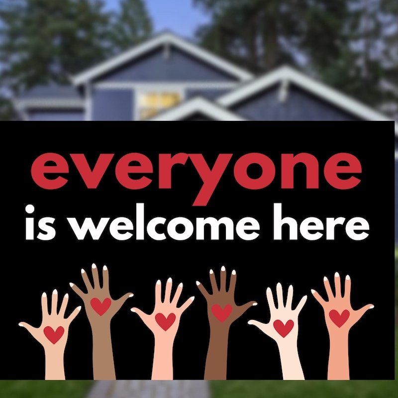 All Are Welcome Here - Etsy