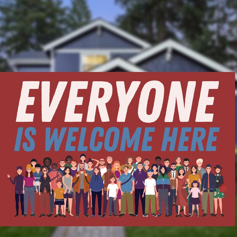 Everyone is Welcome - Etsy