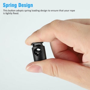 10pcs ,50pcs, 100pcs Single Hole Round Ball Cordlock Cord Lock Toggles ...