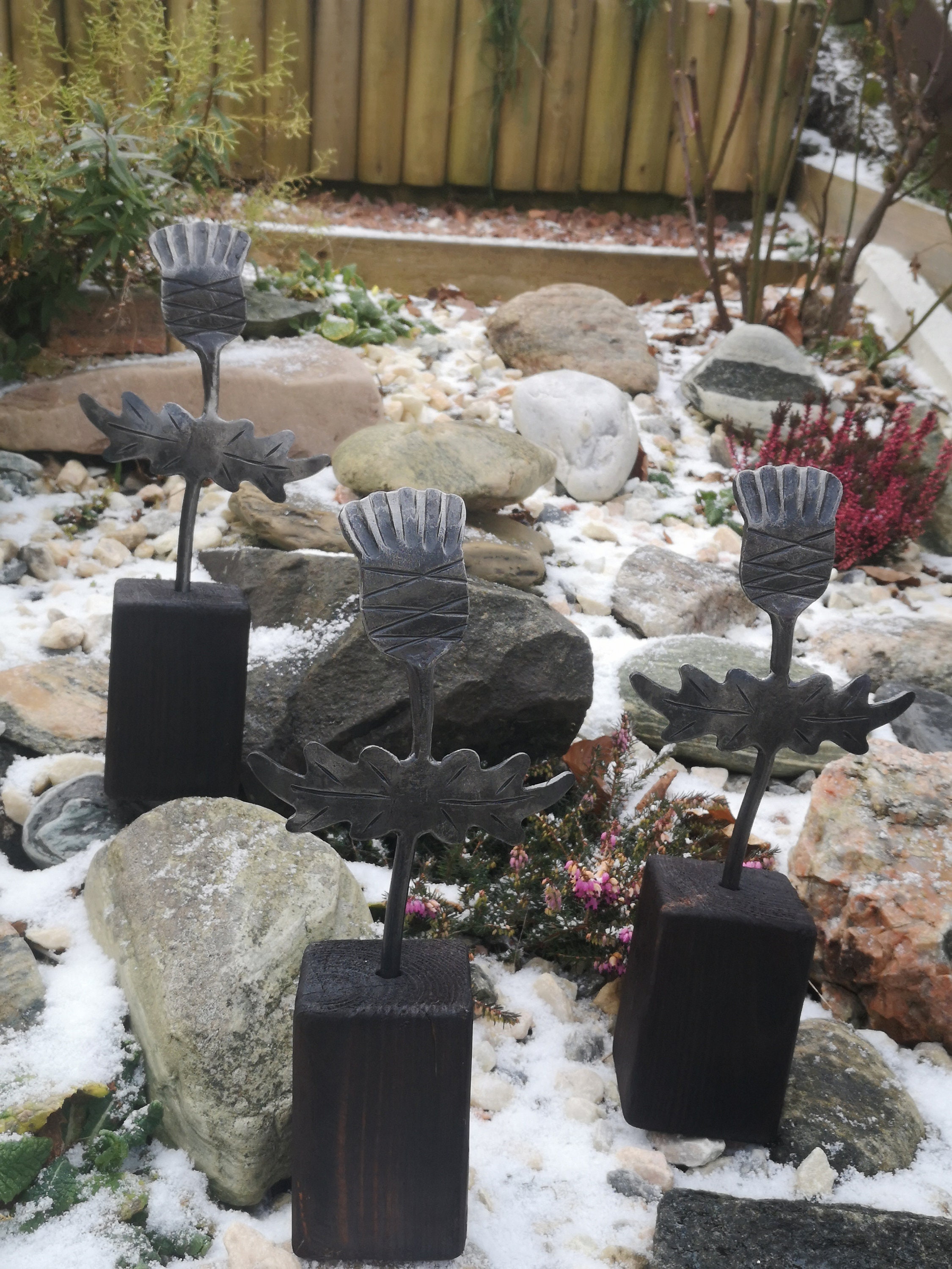 Hand Forged Thistle Sculpture Handmade by Scottish Blacksmith - Etsy