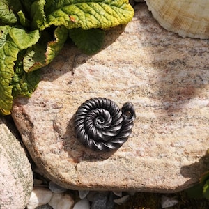Hand Made Ammonite Style Keyring - Etsy UK