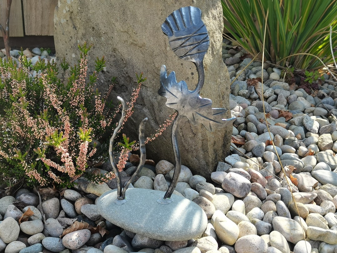 Hand Forged Thistle Sculpture, Handmade by Scottish Blacksmith - Etsy