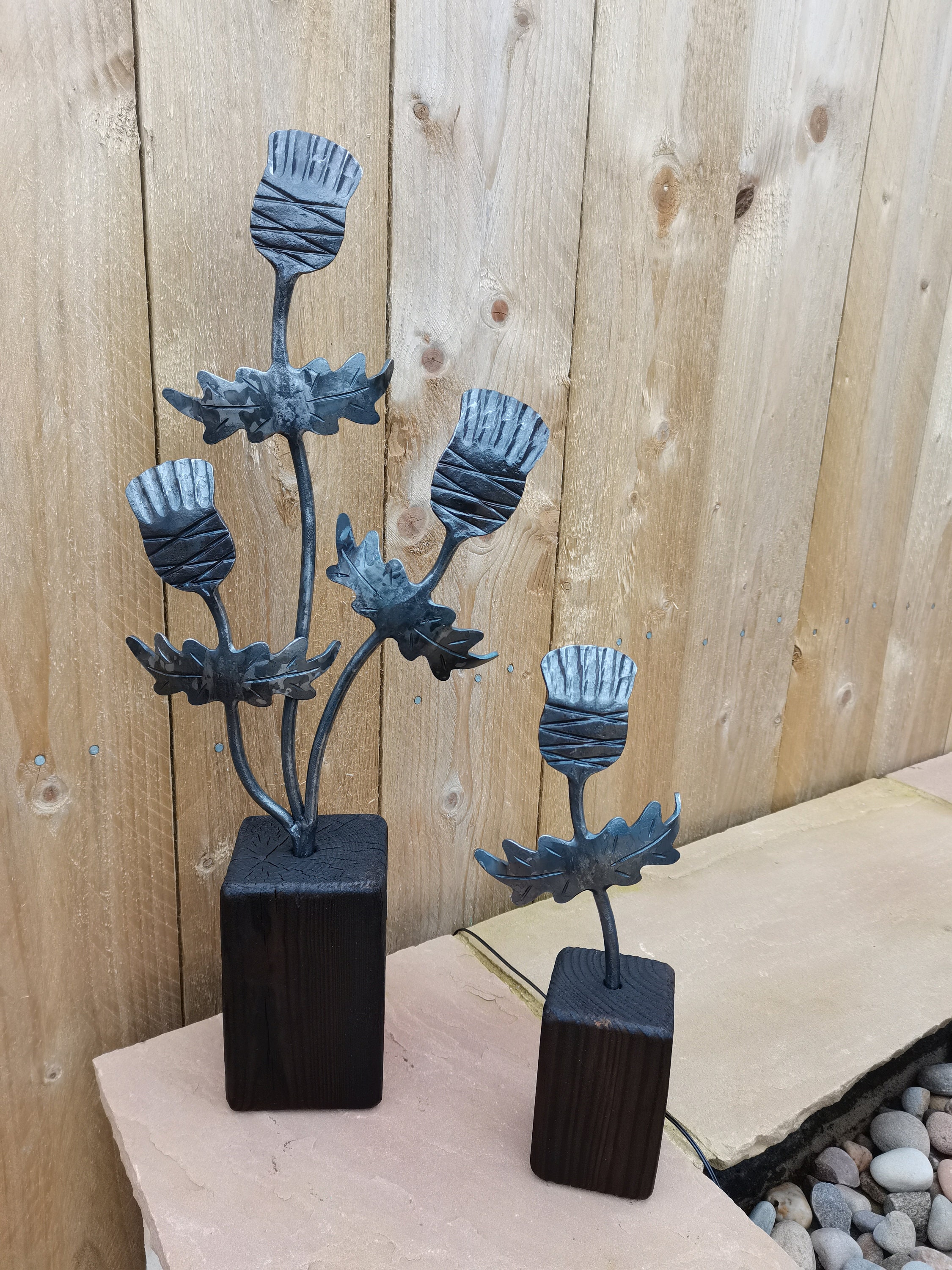 Hand Forged Thistle Sculpture, Handmade by Scottish Blacksmith - Etsy UK