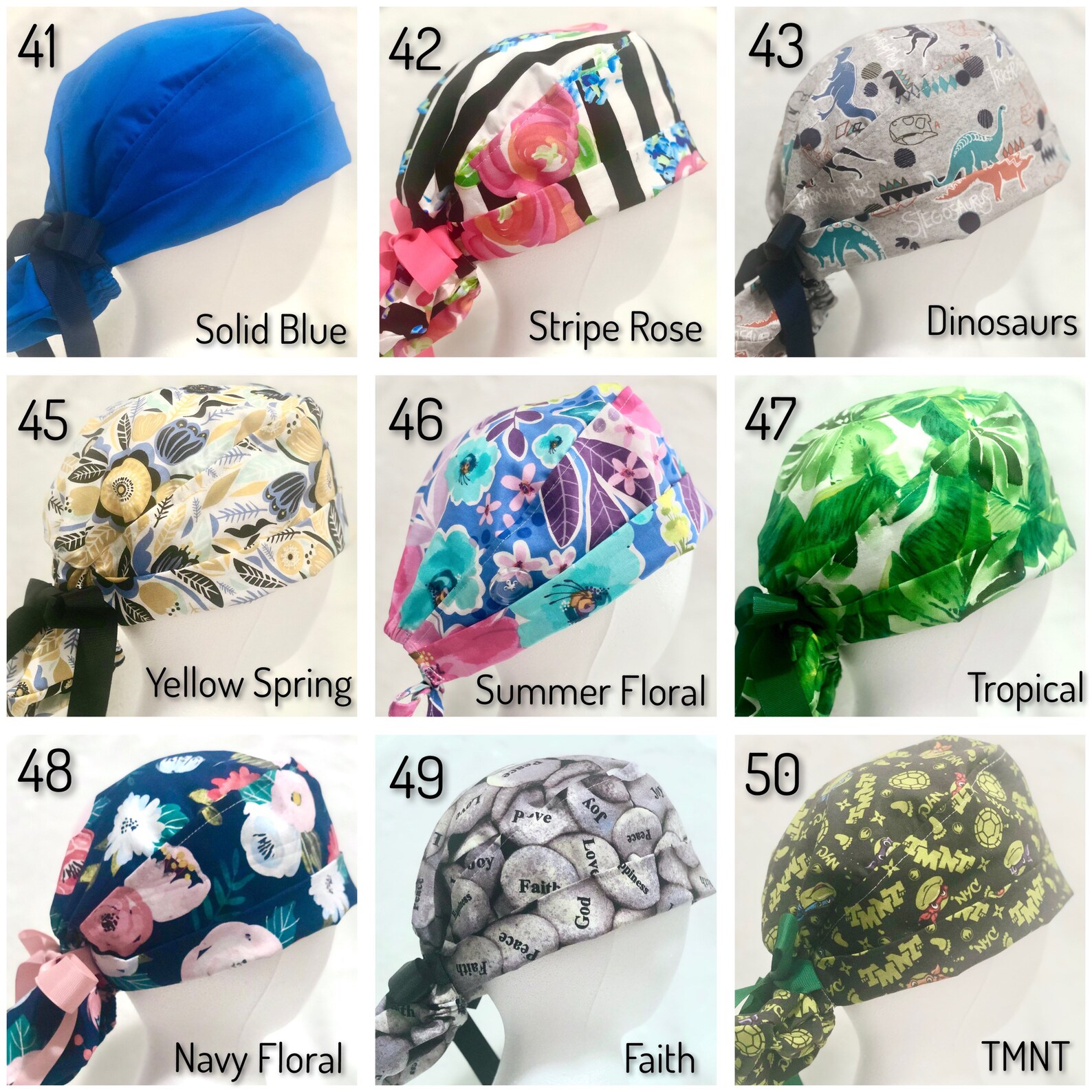 Ponytail Scrub Hat Cotton Scrub Hat Pony Scrub Cap Medical - Etsy