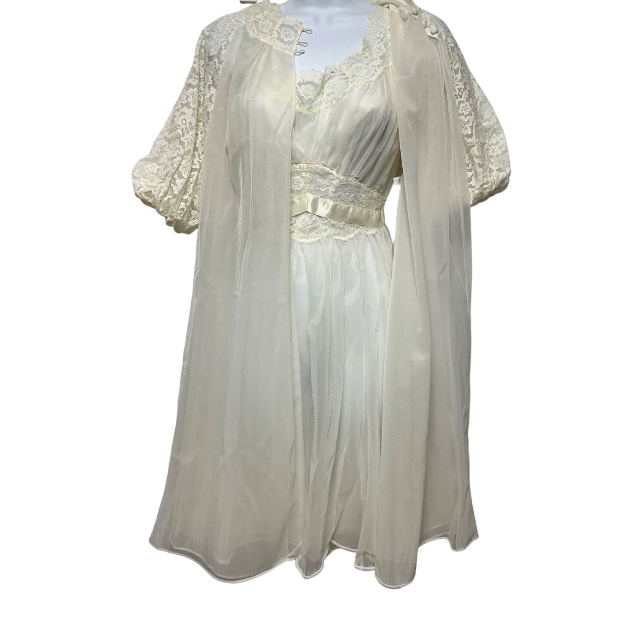 Vintage 1950s Vanity Fair Wedding Peignoir Set XXS/XS - Etsy