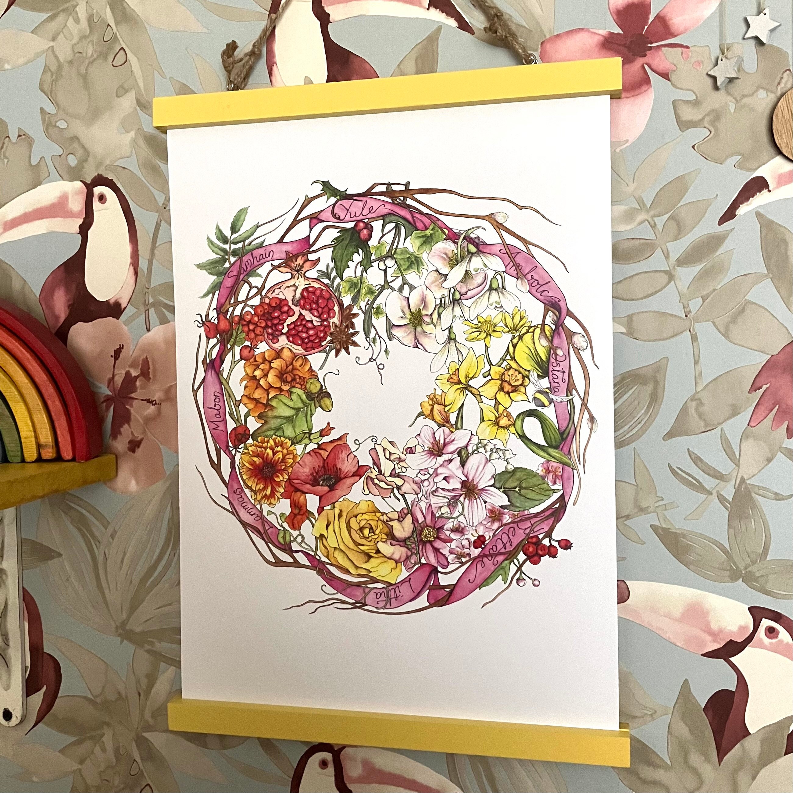 Wheel of the Year - Pagan Wreath Calendar - Etsy