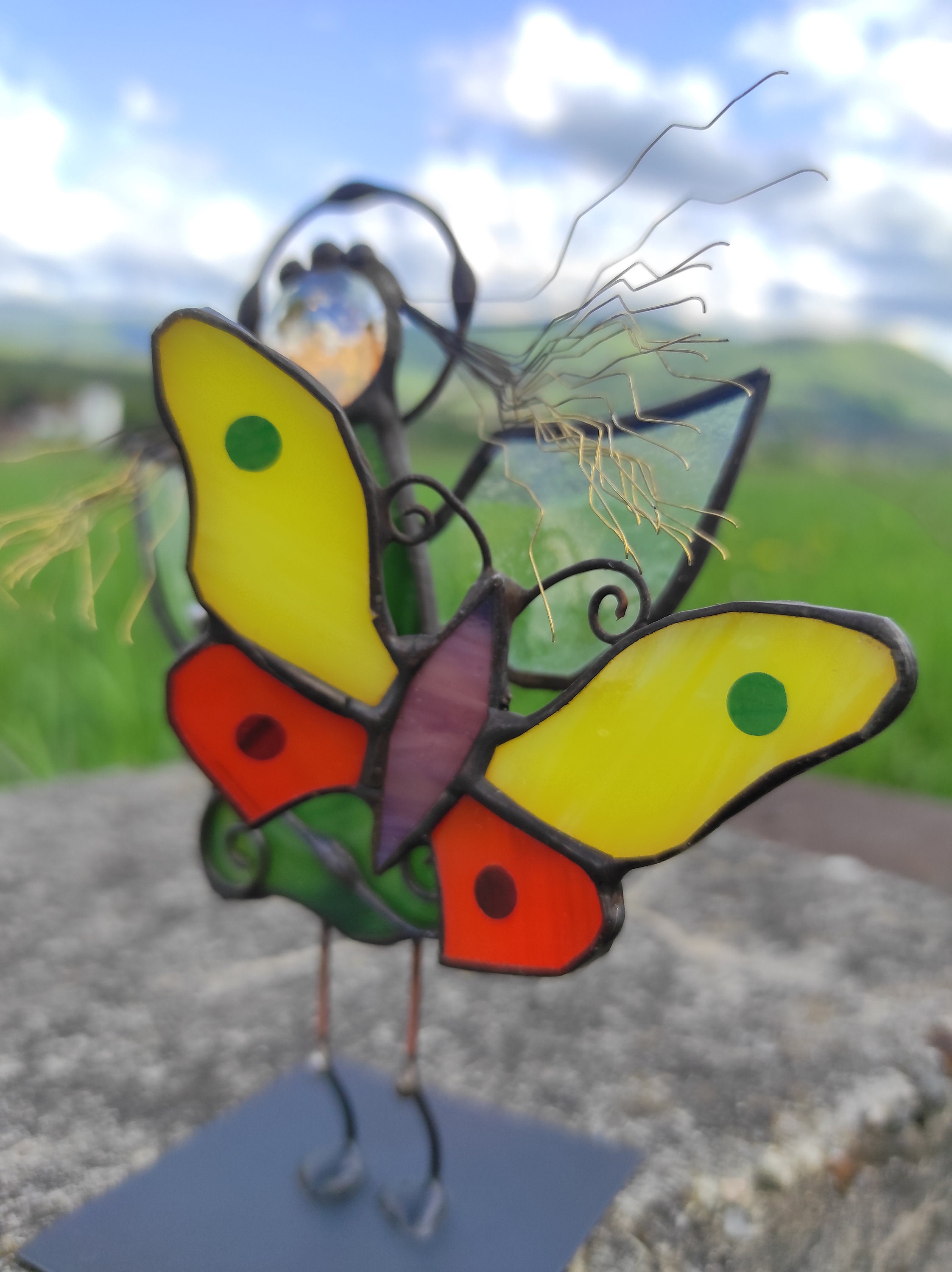 Butterfly Angel Entomologist Angel Guardian Angel Stained Glass Angel ...