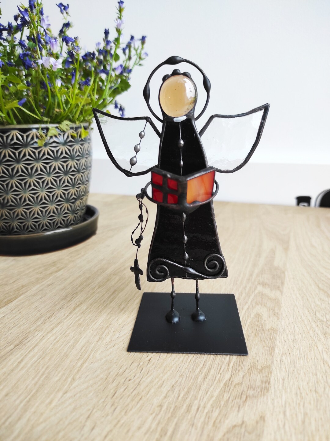 Priest Retirement Gift | Stained Glass Angel | Priest Keeper Guardian ...