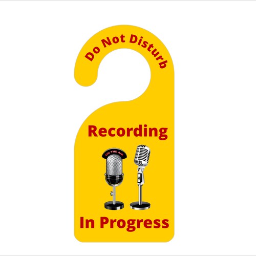 On Air Door Hanger Recording in Progress Do Not Disturb - Etsy