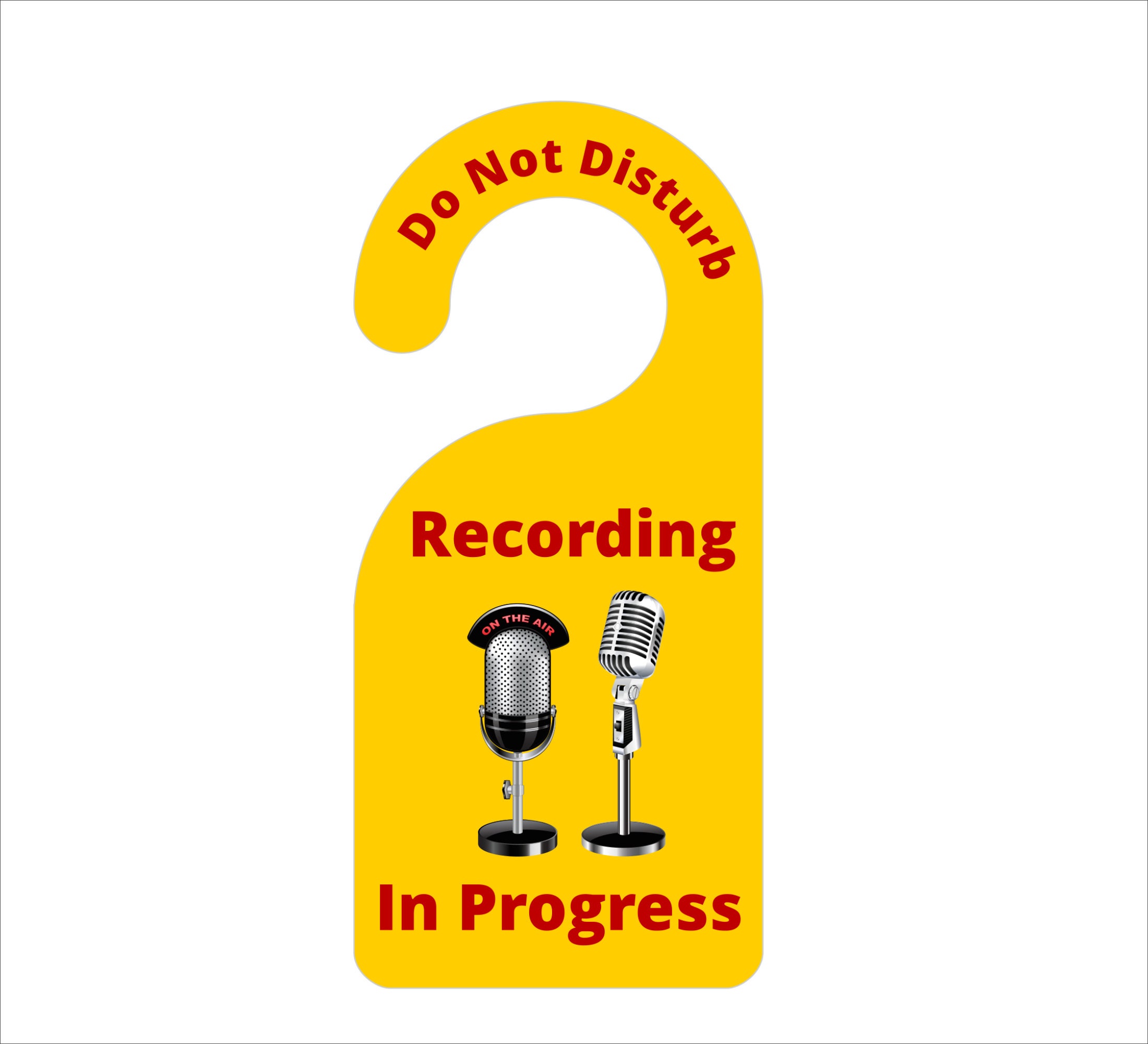 Do Not Disturb Recording in Progress Door Hanger Made From Durable FRP ...