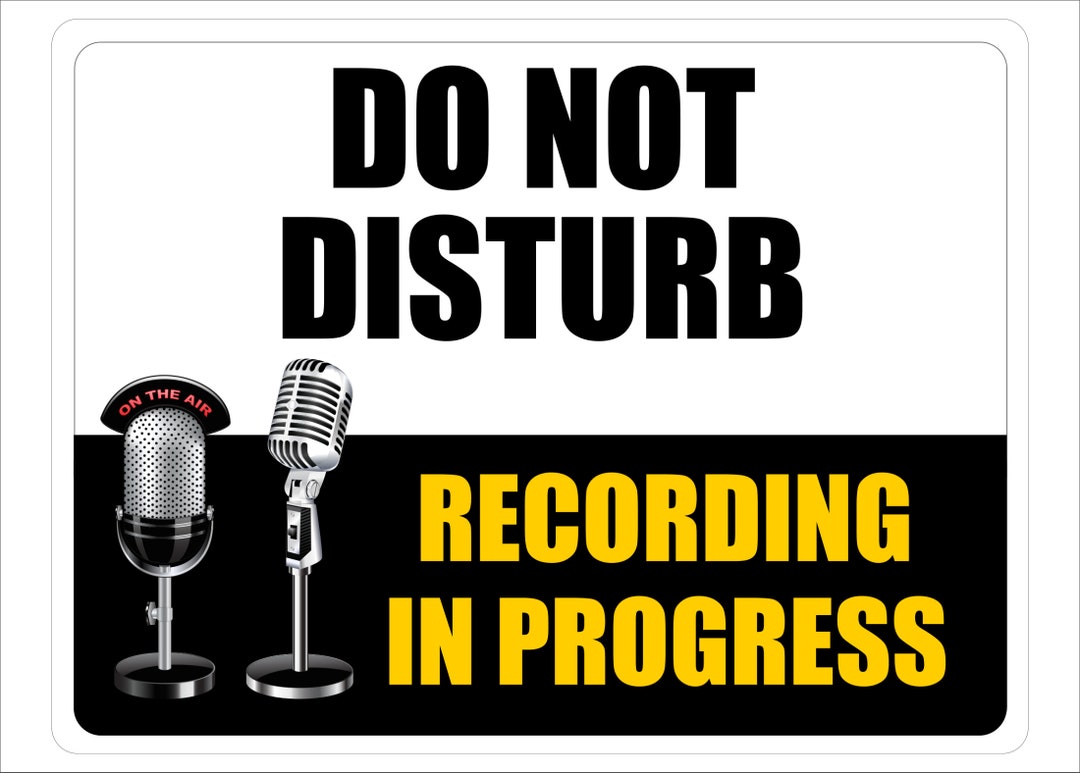 Do Not Disturb Recording in Progress - Etsy