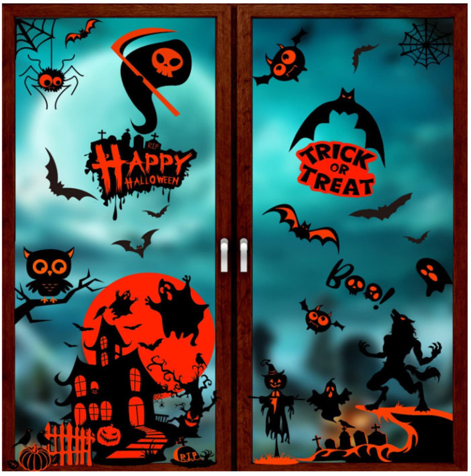 200Pcs Double-Side Funny Window Decoration Stickers for | Etsy