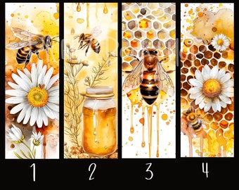 Handmade Bookmarks With Cover and Tassle Honey Bee - Etsy