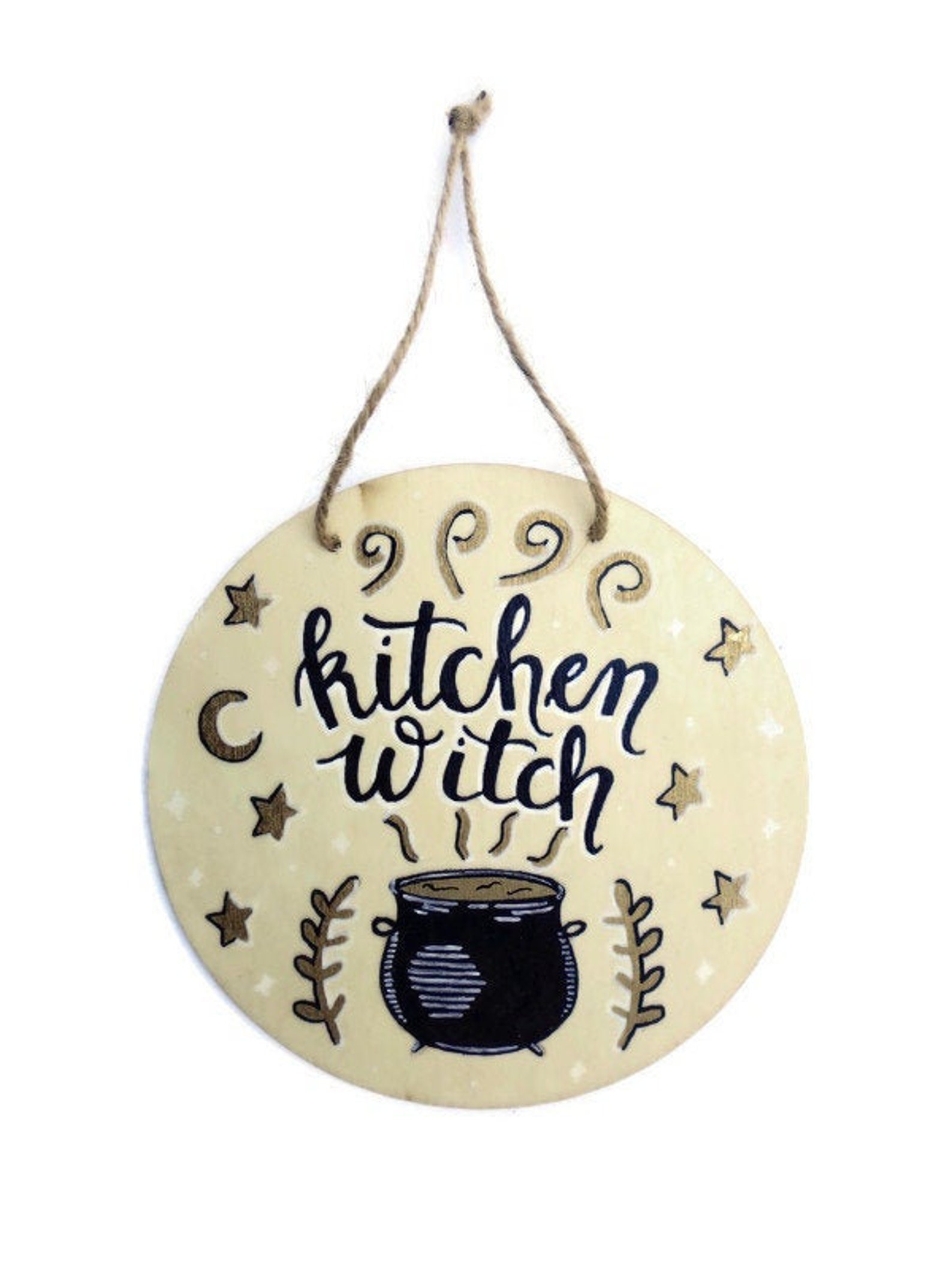 5x5 Kitchen Witch Original Drawing Illustration Hand Painted - Etsy