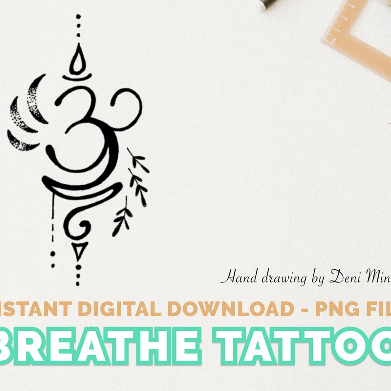 Just Breathe Tattoo - Etsy