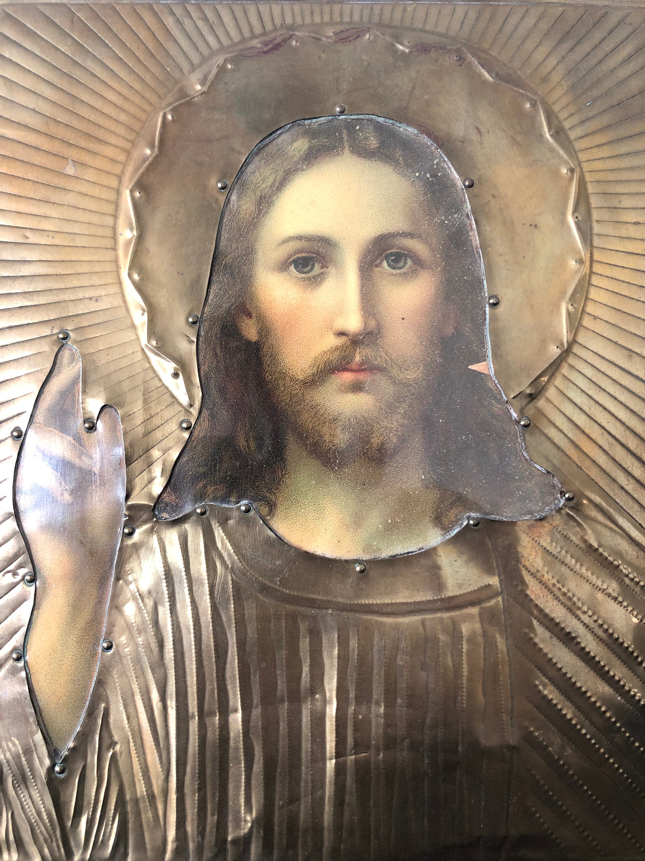 Old Icon of Jesus Christ Oliography - Etsy
