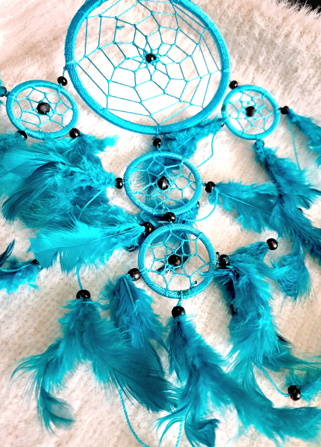 Attrape rêves artisanal bleu turquoise - Etsy France