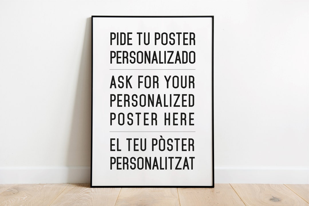 Personalized Poster. Perzonalized Posters. - Etsy