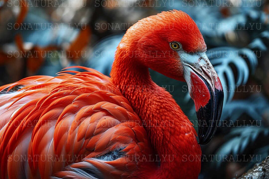 Red Flamingo, Nature, Red Bird, Long Peak, Downloadable Digital AI ...