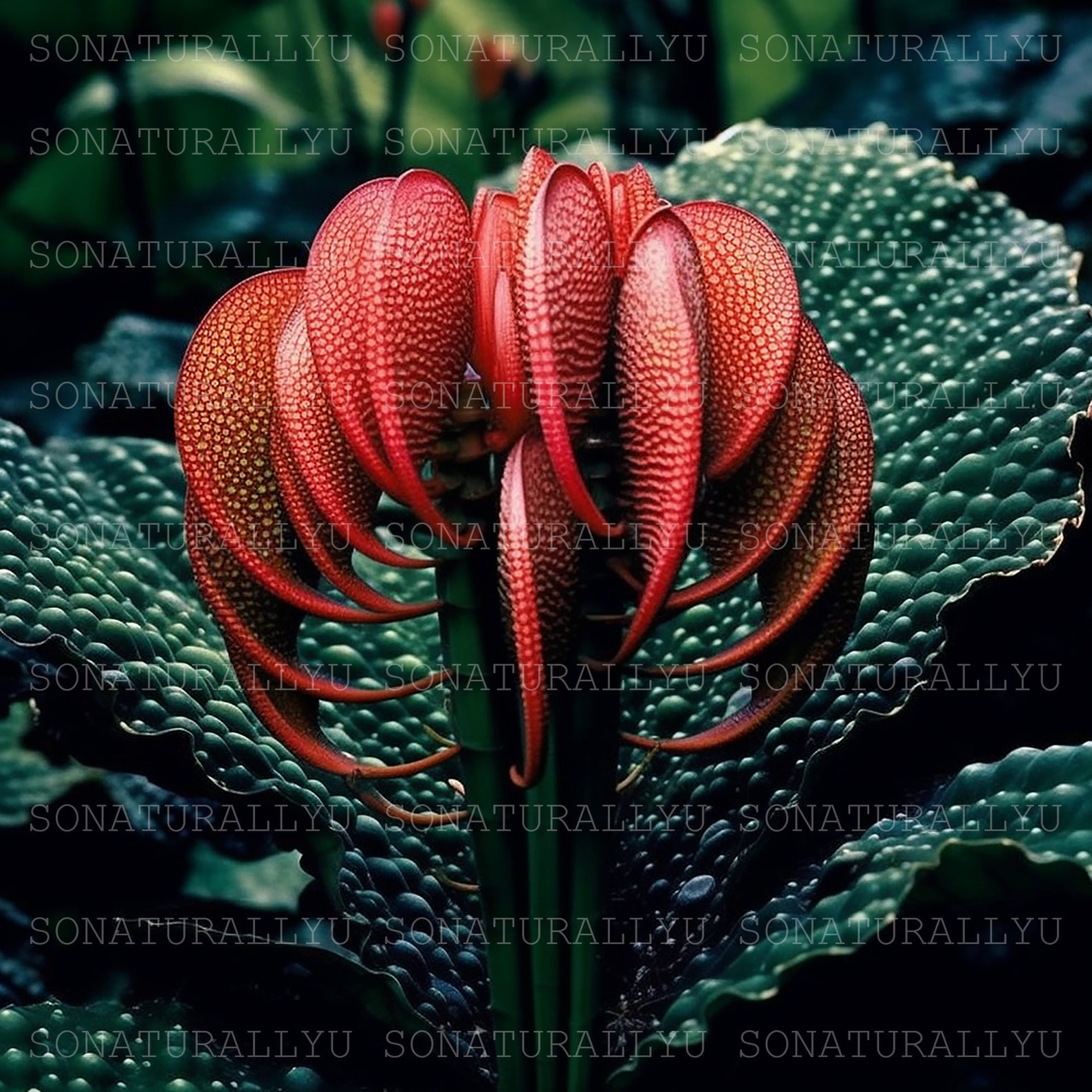 Exotic Plant 04, Nature, Red, Green, Plant, Foliage, Downloadable ...