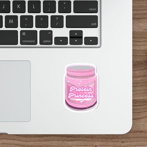 Protein Princess Sticker, Decals for Tumblers, Cute Fitness Decal ...