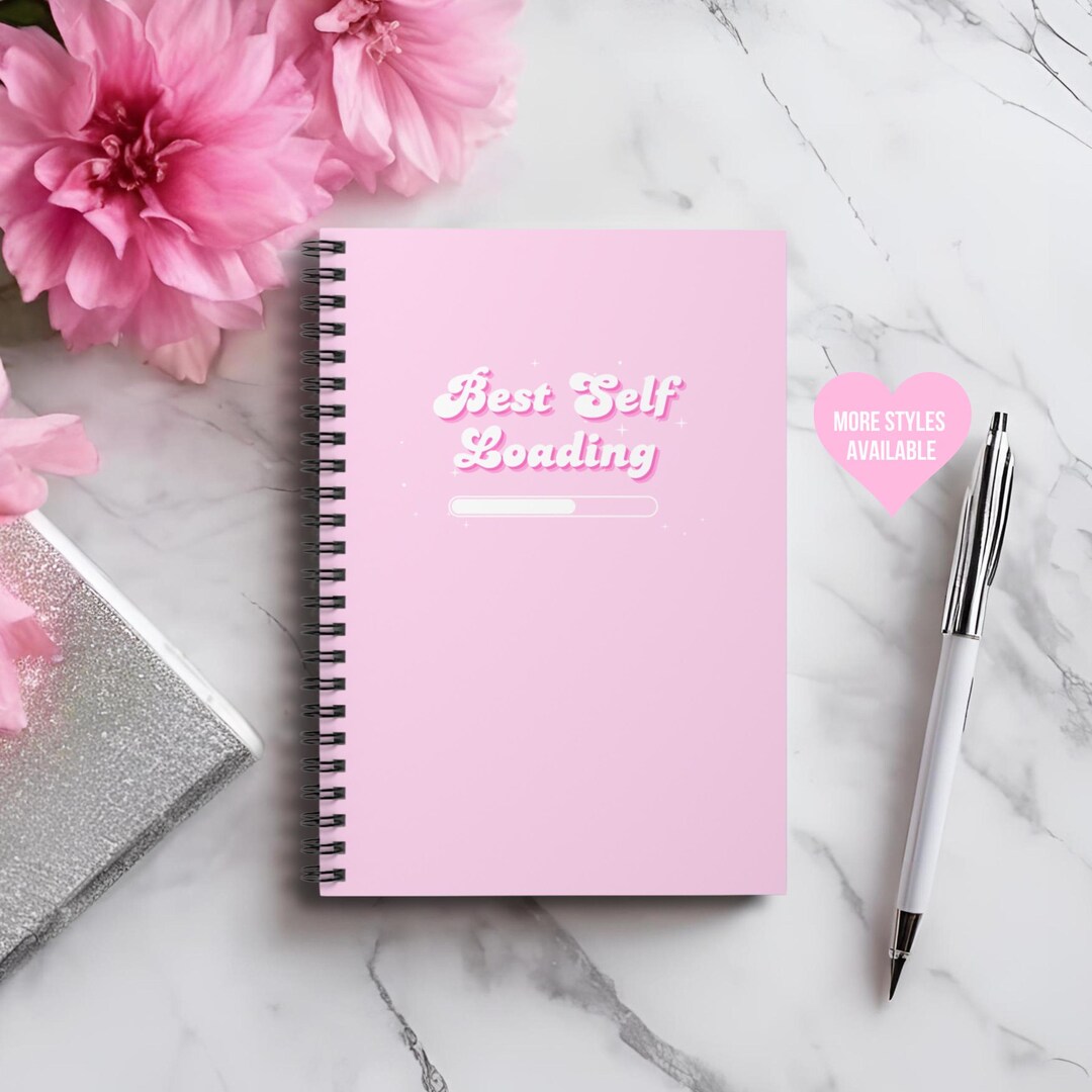 Girly Fitness Journal Planner, Pink Lifestyle Wellness Journal, Weight ...