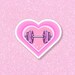 Gym Stickers for Water Bottle, Laptop, Ipad, Cups, Cute Water Resistant ...