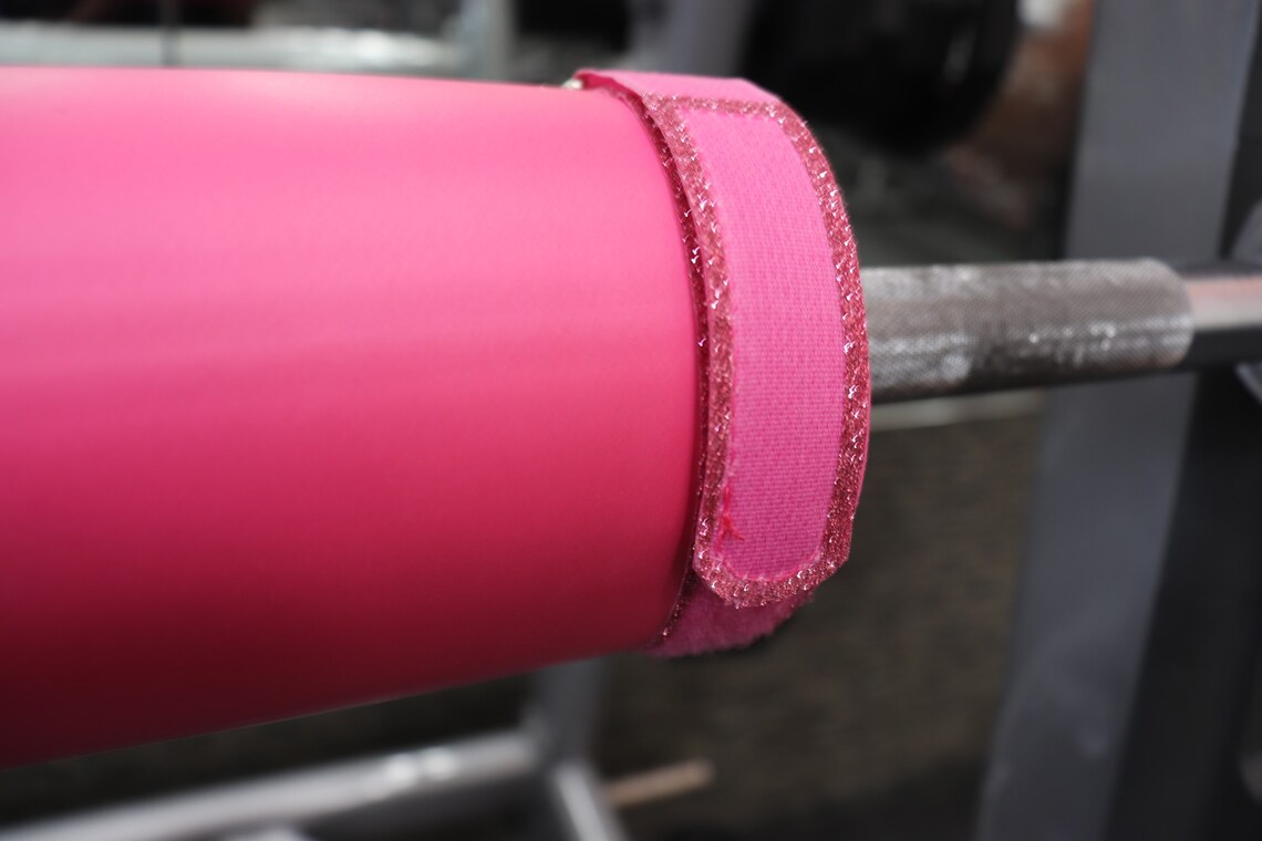 Pink Barbell Pad W Glitter Straps Carrying Bag Pink - Etsy