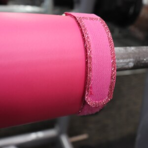 Pink Barbell Pad | W Glitter Straps | Carrying Bag | Pink Straps | Hip ...