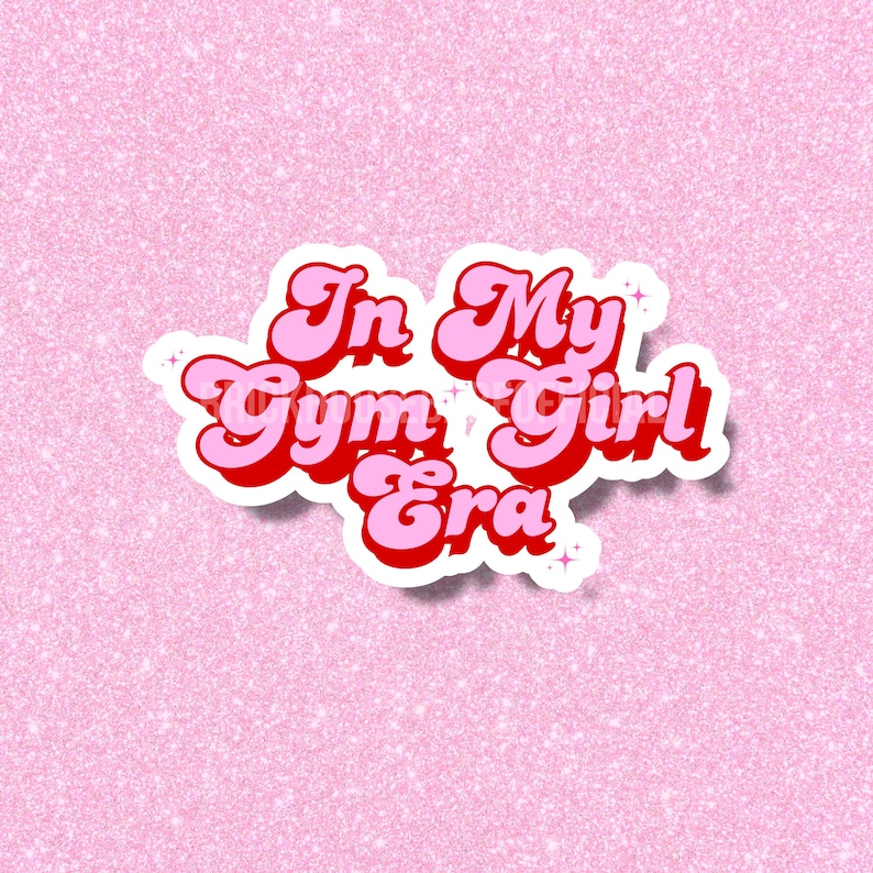 Fitness Stickers, in My Gym Era Decals for Tumblers, Cute Gym Stickers ...