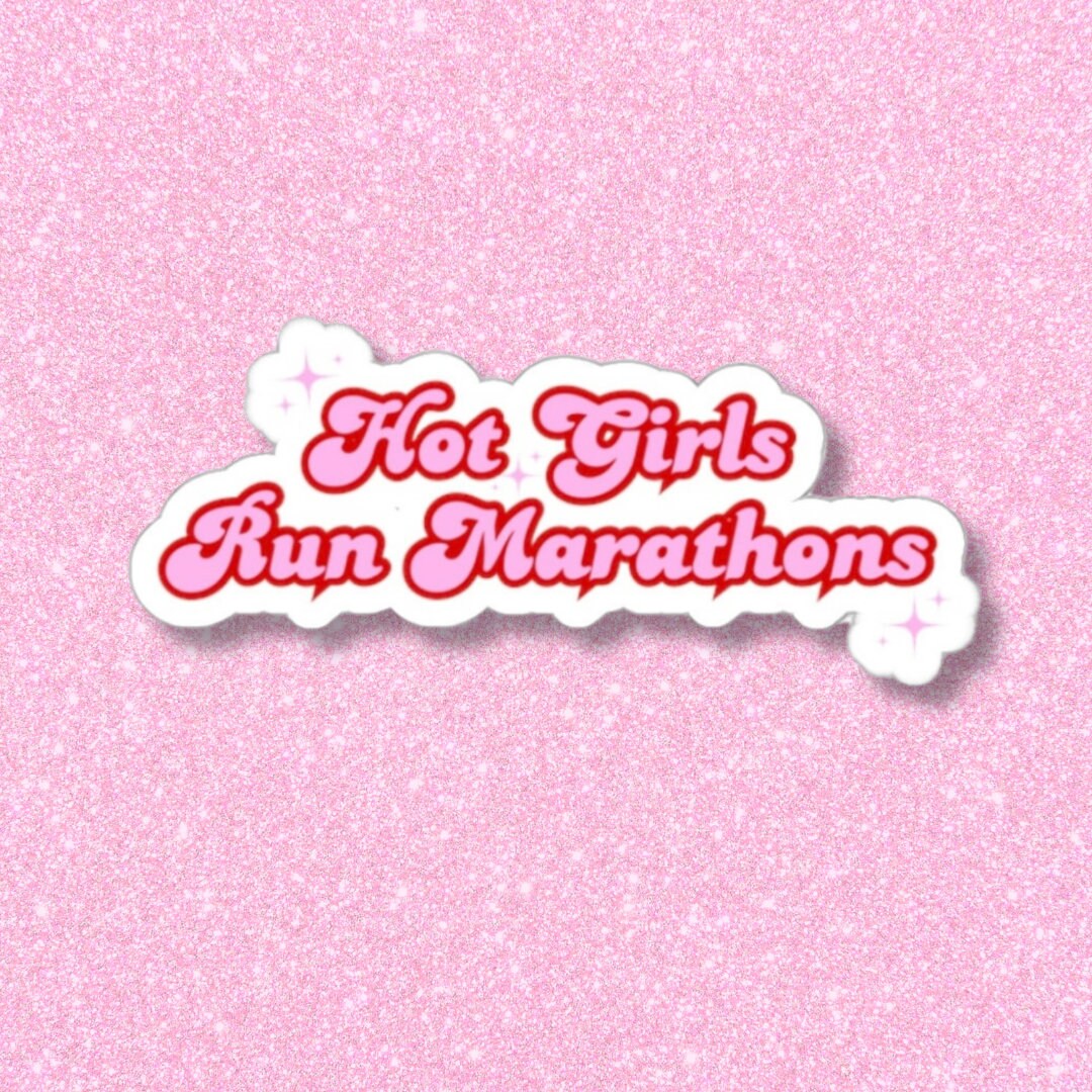 Marathon Stickers for Water Bottle, Laptop, Car | Running Partner Gifts ...