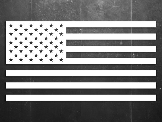 American Flag Vinyl Window/car/sign Decal DUSAF | Etsy