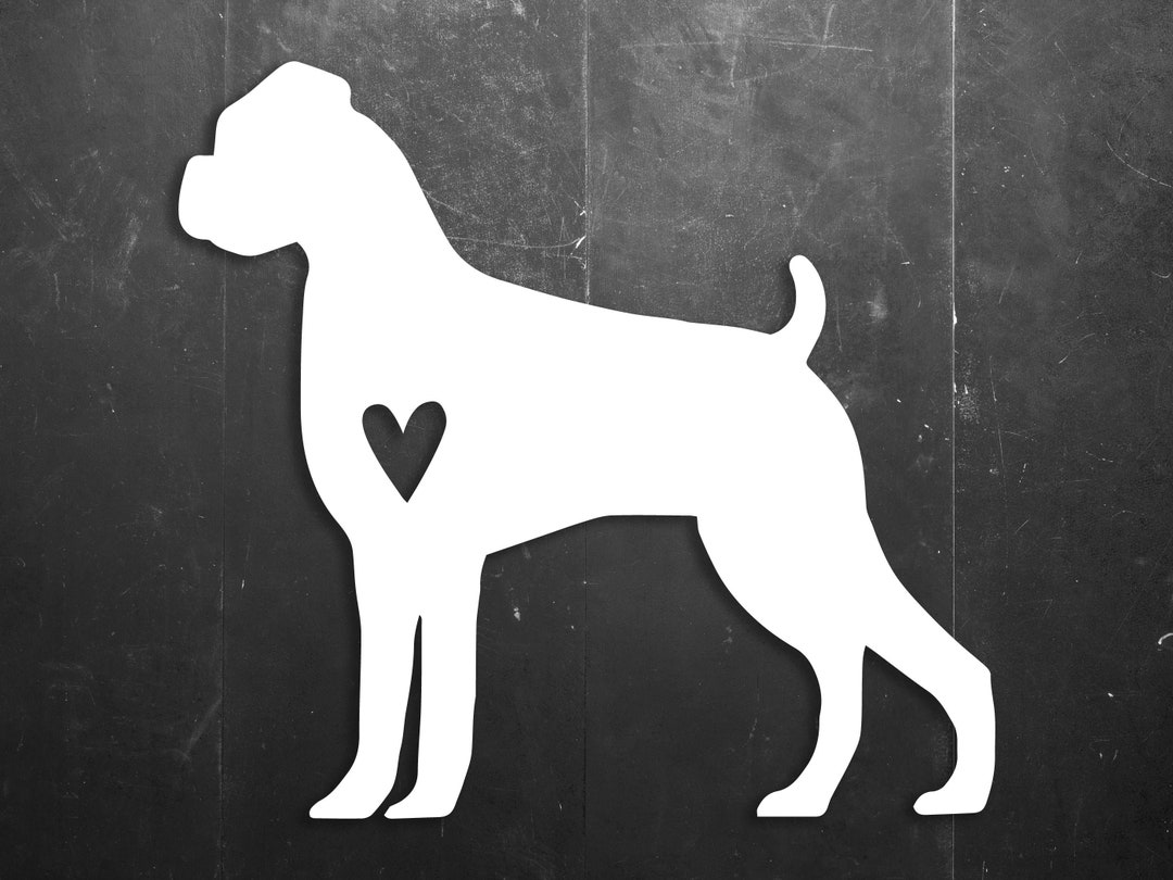 Boxer Dog Love Vinyl Window/car/sign Decal DBOX - Etsy