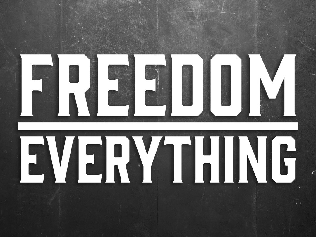 Freedom Over Everything Motivation Vinyl Window/car/sign Decal DFOE - Etsy