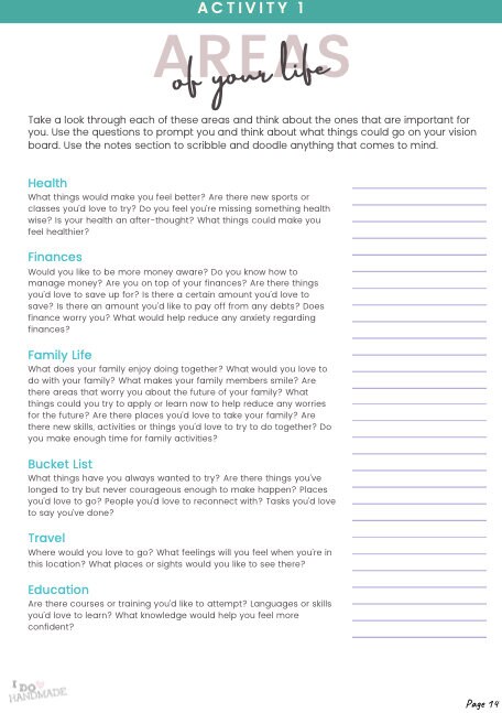 Make A Vision Board at Home Downloadable Guide With - Etsy