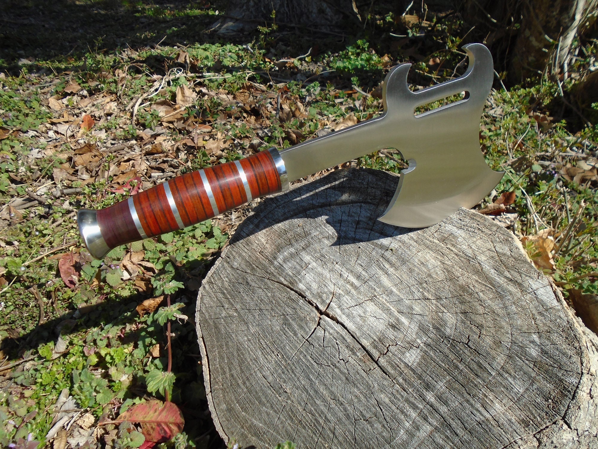Hand Axe Hatchet Multi Tool Wood Handle Axe With Sheath Multi Purpose ...