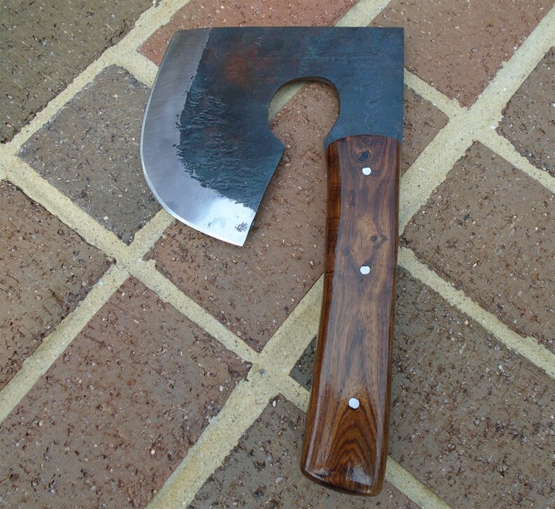 Personalized Wood Axe With Leather Sheath | Rosewood Handle | Cleaver ...