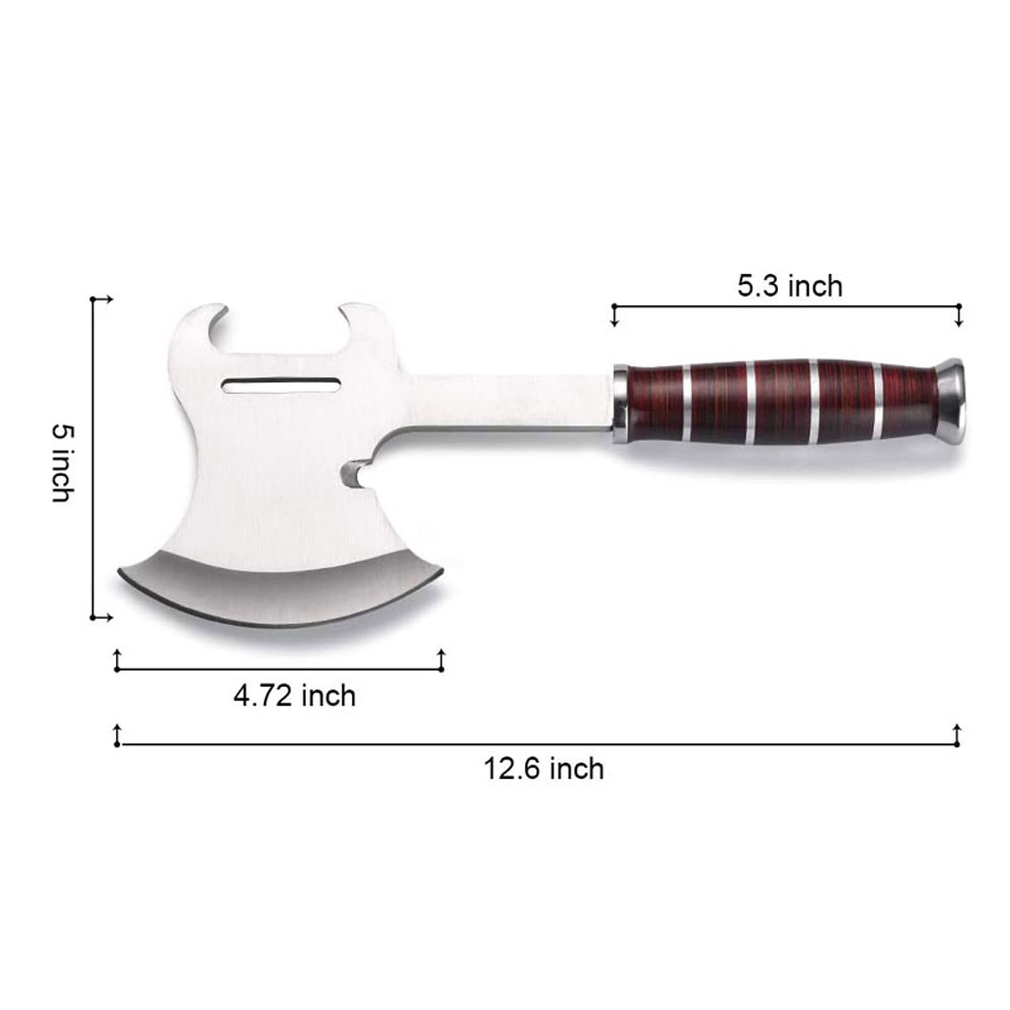 Hand Axe Hatchet Multi Tool Wood Handle Axe With Sheath Multi Purpose ...