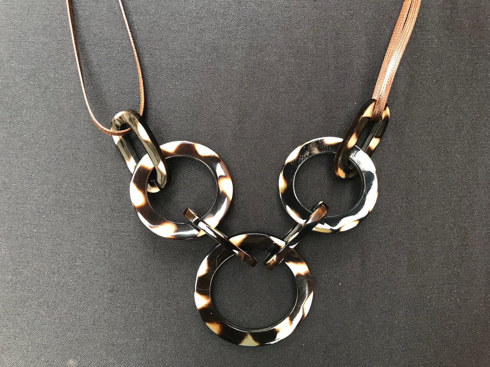 Horn Chain Link Necklace Buffalo Horn Chain Necklace Buffalo | Etsy