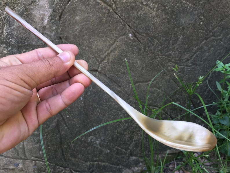 Combo 2 Big Horn Spoons Buffalo Horn Spoon Handmade Buffalo - Etsy