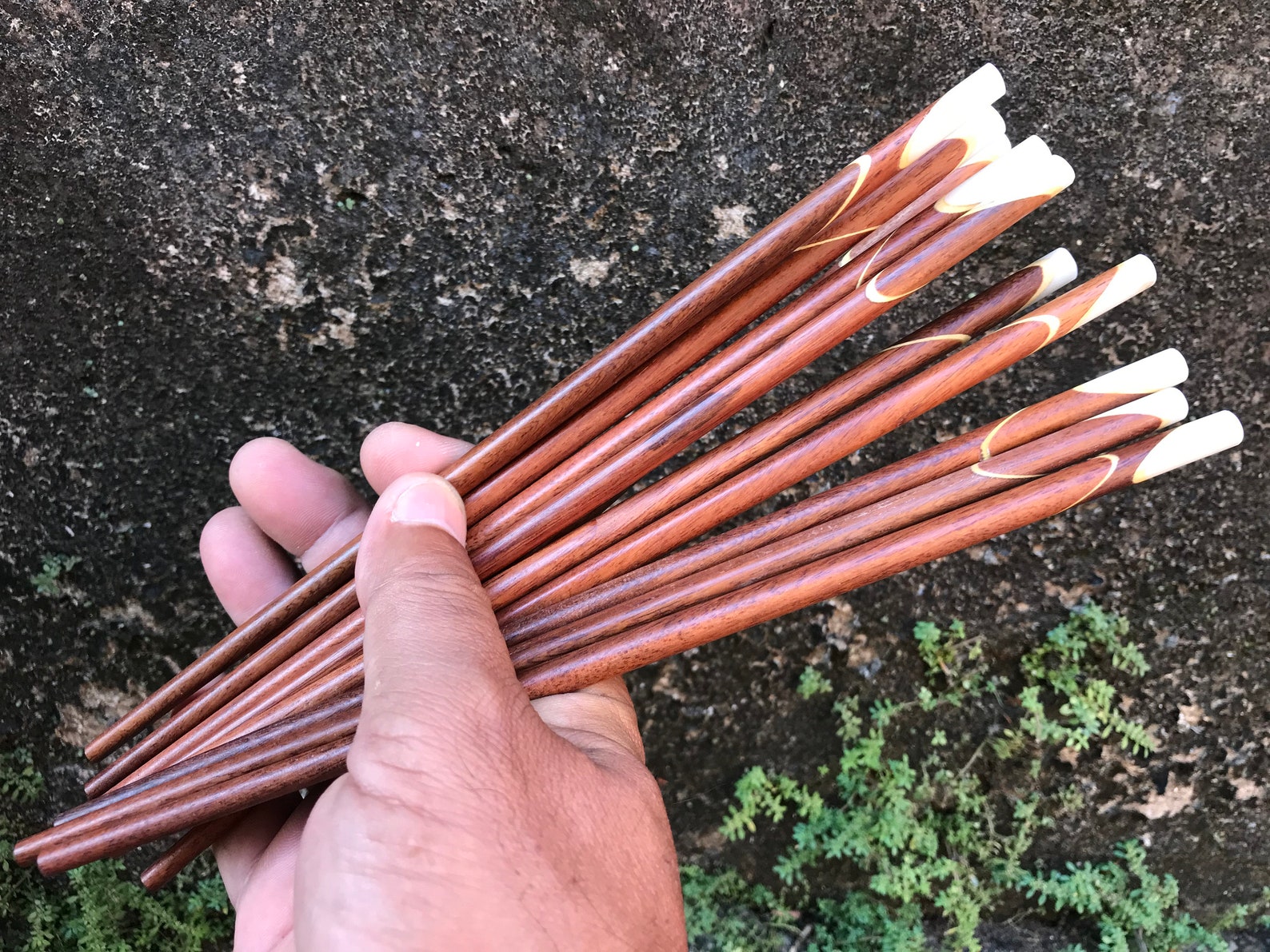 Set 5 Pairs of Natural Wood Chopsticks Handmade Chopsticks - Etsy