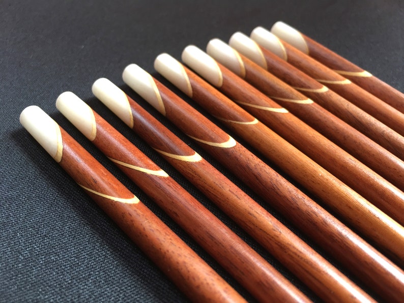 Set 5 Pairs of Natural Wood Chopsticks Handmade Chopsticks - Etsy