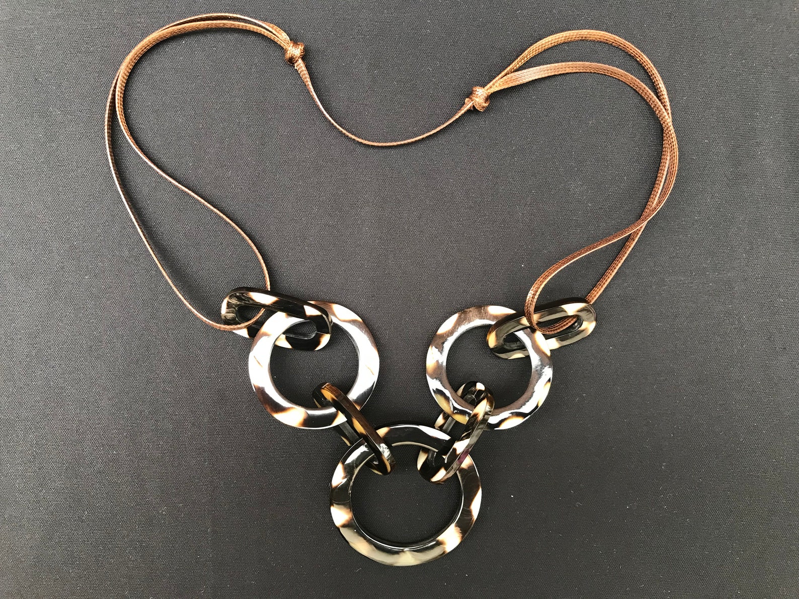 Horn Chain Link Necklace Buffalo Horn Chain Necklace Buffalo | Etsy