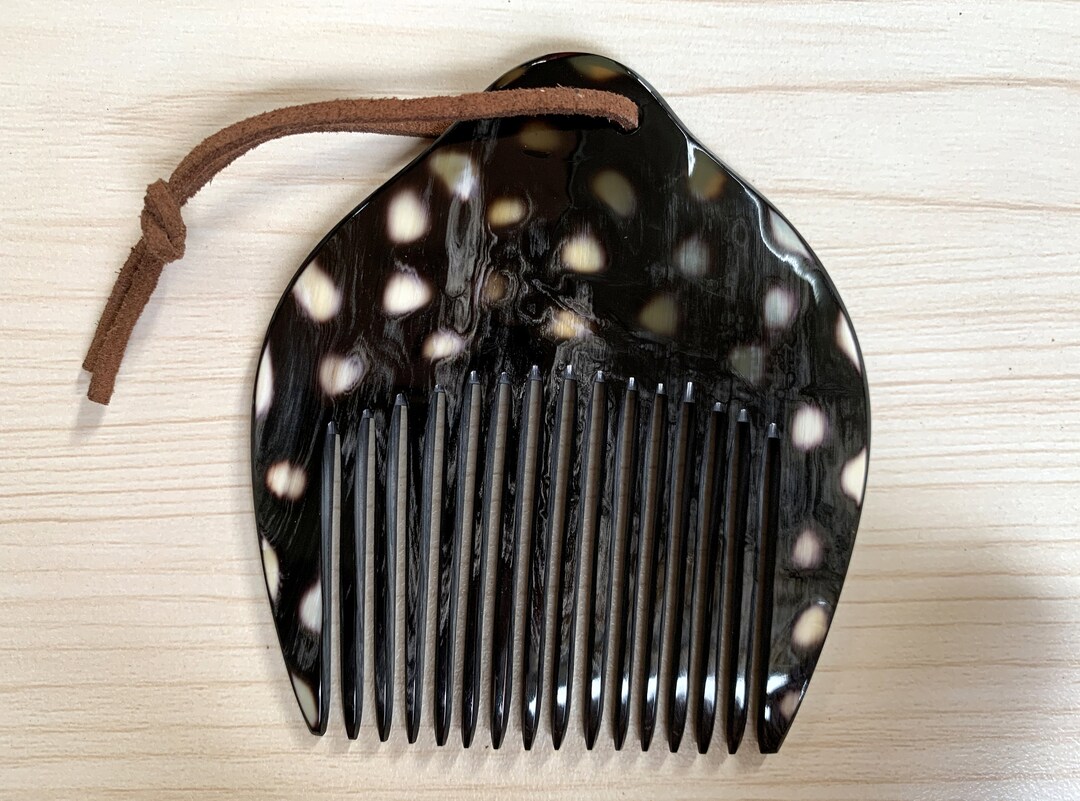 Peine de cuerno de búfalo teñido, peine para cabello, peine de cuerno ...