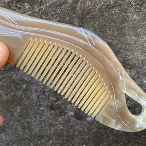 2 Combs From Buffalo Horn, Buffalo Horn Comb, Comb for Men, Comb for ...
